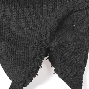 NIRVANNA DESIGNS Merino Wool Earflap Hat With Chin Ties