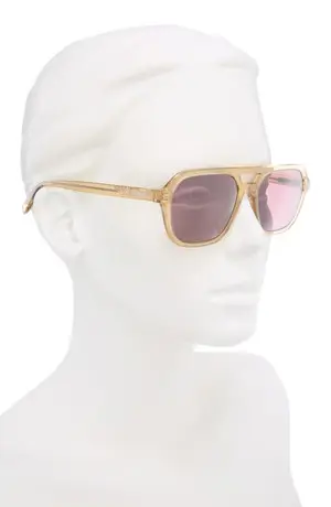 Saint Laurent Aviator Sunglasses - Yellow