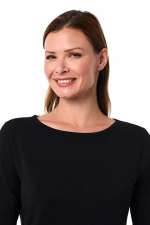Coolibar Heyday Side Split Long Sleeve Shirt With Upf 50+ Sun Protection - Black