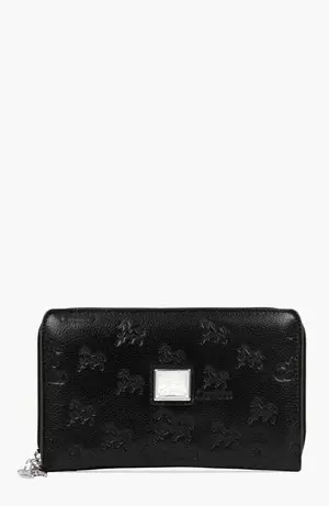 CAVALINHO Cavalo Lusitano Leather Wristlet Wallet 213 - Black