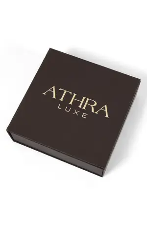 ATHRA LUXE Cubic Zirconia Bamboo Hoop Earrings
