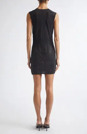 Alexander Wang Knotted Deep V Minidress