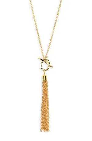 PANACEA Tassel Pendant Necklace - Gold