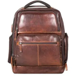 JACK GEORGES Voyager Large Tech Backpack - Brown