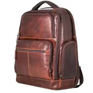 JACK GEORGES Voyager Large Tech Backpack - Brown