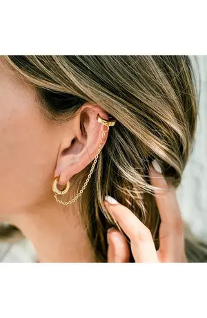 ELLIE VAIL JEWELRY Viola Double Huggie Hoop Earring