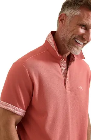 Tommy Bahama Etched Geo 5 O'clock Polo