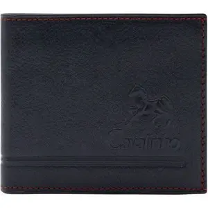 CAVALINHO Line Trifold Leather Wallet 505 - Navy