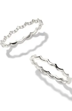 Mejuri Slim Charlotte Stacker Set - Sterling Silver