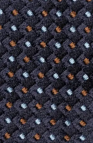Eton Neat Silk Tie - Navy