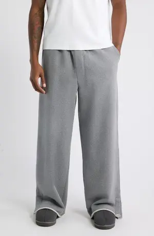 ELWOOD Split Hem Sweatpants - Dark Ash Grey