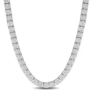 JULIANNA B. Lab-grown Diamond Tennis Necklace - Sterling Silver