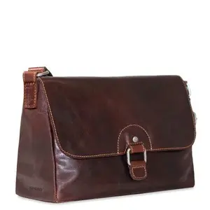 JACK GEORGES Voyager Olivia Crossbody Bag Brown