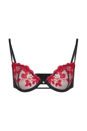 HOUSE OF SILK Rachel Lace Bra - Black