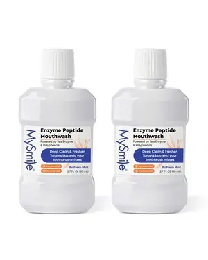 MYSMILE Enzyme Peptide Ning Mouthwash - White