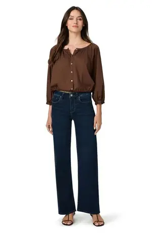 Paige Tatum Reverse Seamed Wide Leg Jeans