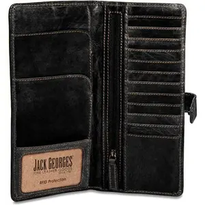 JACK GEORGES Voyager Travel Wallet - Black