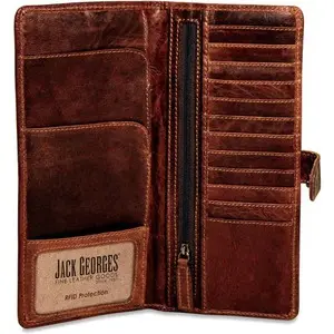 JACK GEORGES Voyager Travel Wallet - Brown