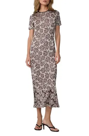 Diane Von Furstenberg Rhona Floral Midi Dress - Thistle Br