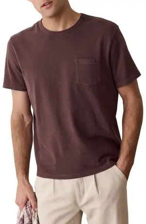 Marine Layer Luxe Slub Pocket T-shirt - Java
