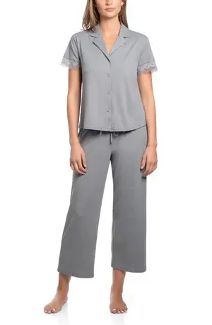 IN BLOOM BY JONQUIL Sevilla Short Sleeve Pajama Set - Heather Gray