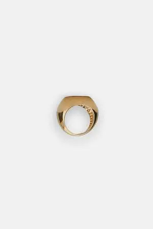 MOI MÊME MILANO Chevalier Smooth Ring - Oro