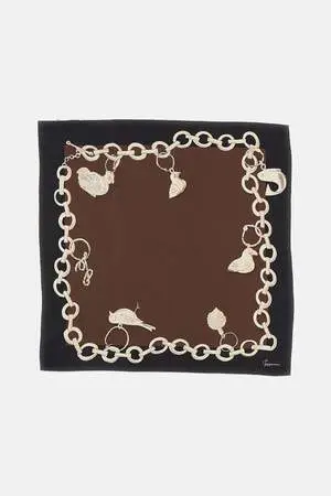 Jacquemus Pure Silk Foulard With Pompom Details - Multicolor