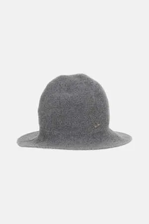 Borsalino Angelina Cloche Hat In Eco-cashmere - Grey