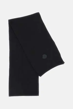 Moncler Sciarpa In Lana A Costine - Nero
