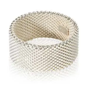 Tiffany & Co. Sterling Silver Somerset Mesh Ring