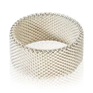 Tiffany & Co. Sterling Silver Somerset Mesh Ring