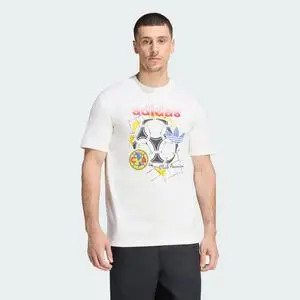 Adidas Club America Seasonal Graphic T-shirt White - Core White