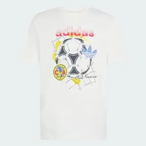 Adidas Club America Seasonal Graphic T-shirt White - Core White