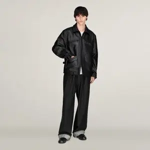 Adidas Y-3 Leather Blouson Jacket