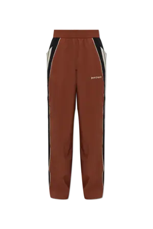 Palm Angels Sweatpants With An Appliqué Logo - Brown