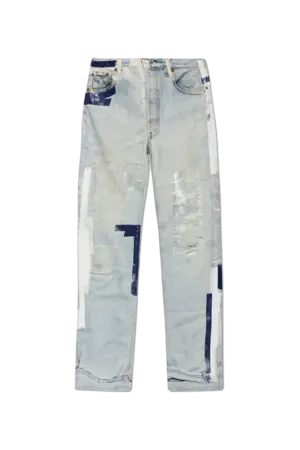 Acne Studios Printed Straight Leg Jeans