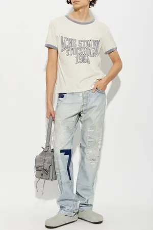 Acne Studios Printed Straight Leg Jeans