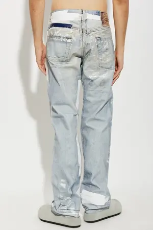 Acne Studios Printed Straight Leg Jeans