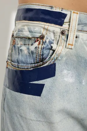 Acne Studios Printed Straight Leg Jeans