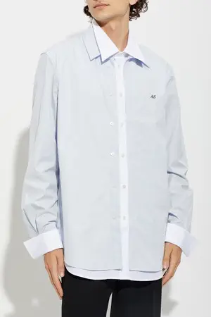 Acne Studios Cotton Shirt With Embroidered Logo