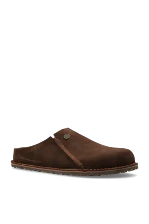 BIRKENSTOCK Zermatt Premium Suede Slippers - Brown