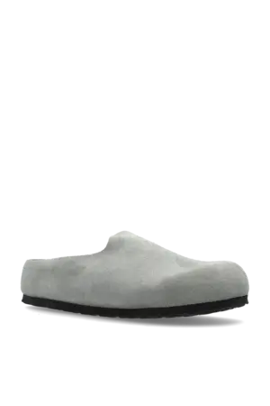 BIRKENSTOCK Amsterdam Wrapped Suede Clogs - Grey
