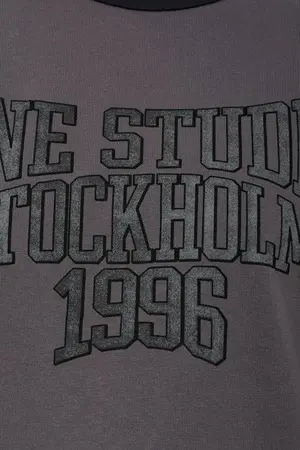 Acne Studios Cotton Long-sleeve T-shirt - Grey