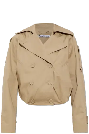 ACNE STUDIOS Acne Studios Beige Cotton Jacket With Collar