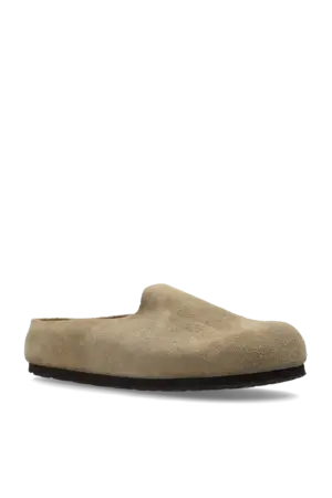 BIRKENSTOCK X Papillio Suede Slip-on Clogs - Beige
