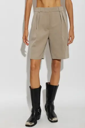 Acne Studios Wool Pleated Shorts