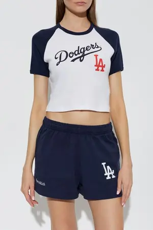 SPORTY & RICH X La Dodgers Cropped Raglan T-shirt