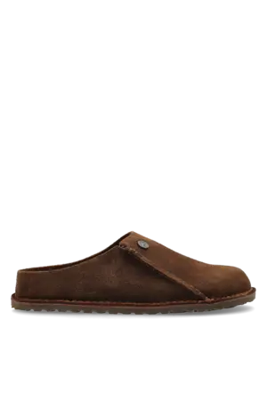BIRKENSTOCK Zermatt Premium Suede Slides - Brown