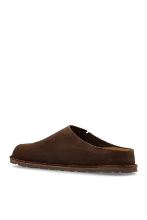 BIRKENSTOCK Zermatt Premium Suede Slides - Brown