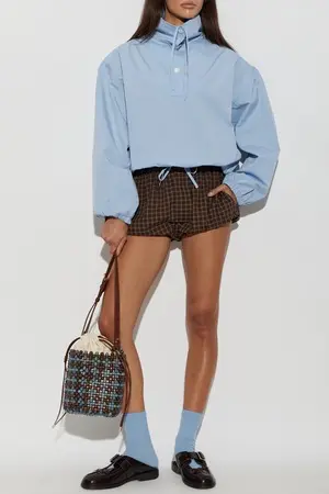 Marni Cotton Plaid Shorts
